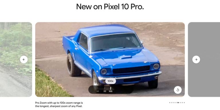 Pixel camera 10.3 arriva con pro res zoom rinominato in 100x